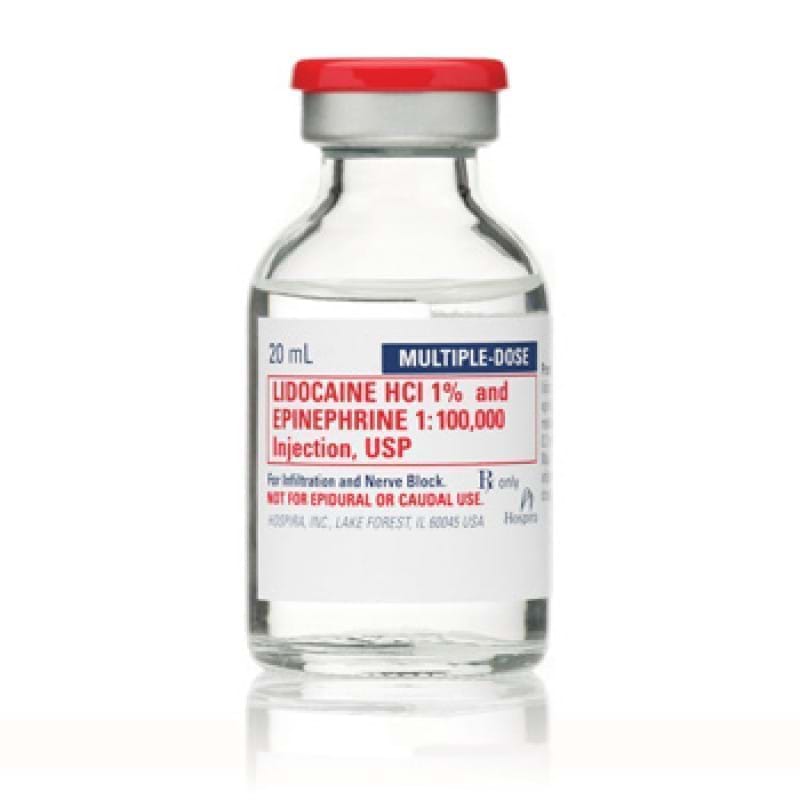 Lidocaine HCl 1%, 10 mg / mL Injection Multiple Dose Vial 20 mL ...