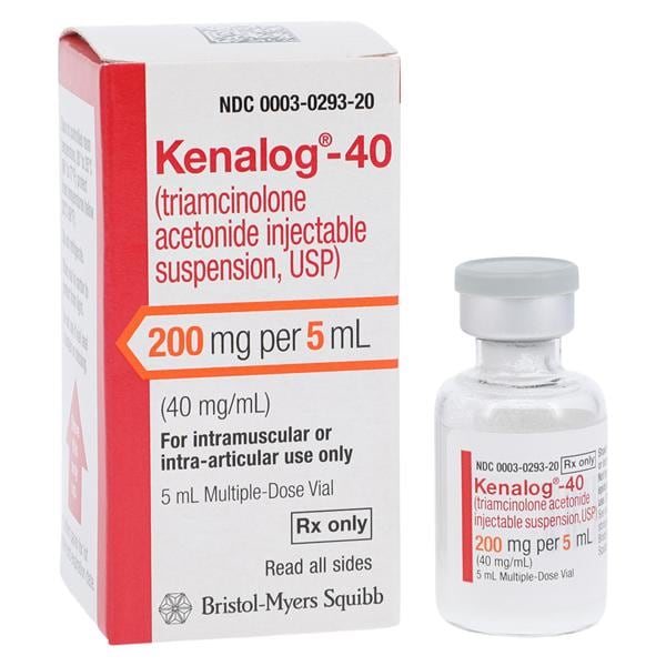 Kenalog®-40 Triamcinolone Acetonide 40 mg / mL Injection Vial 5 mL ...
