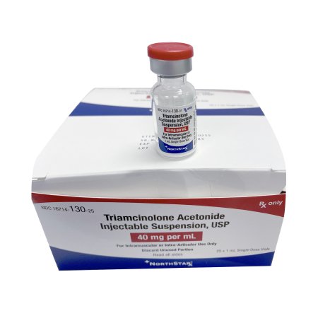 Triamcinolone Acetonide 40 mg / mL Injection Single Dose Vial 1 mL ...