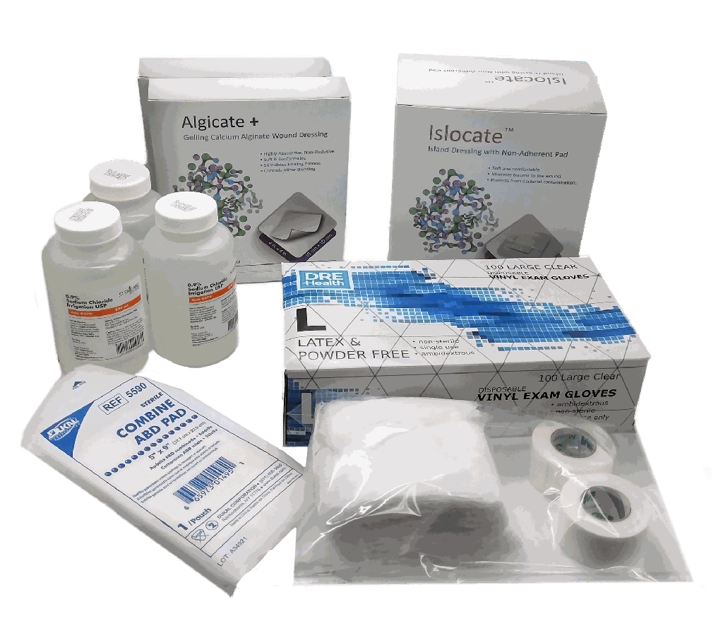 Lower Extremity Scant / Small Exudating Wound Kit (Kit 4) | CircleAMedical