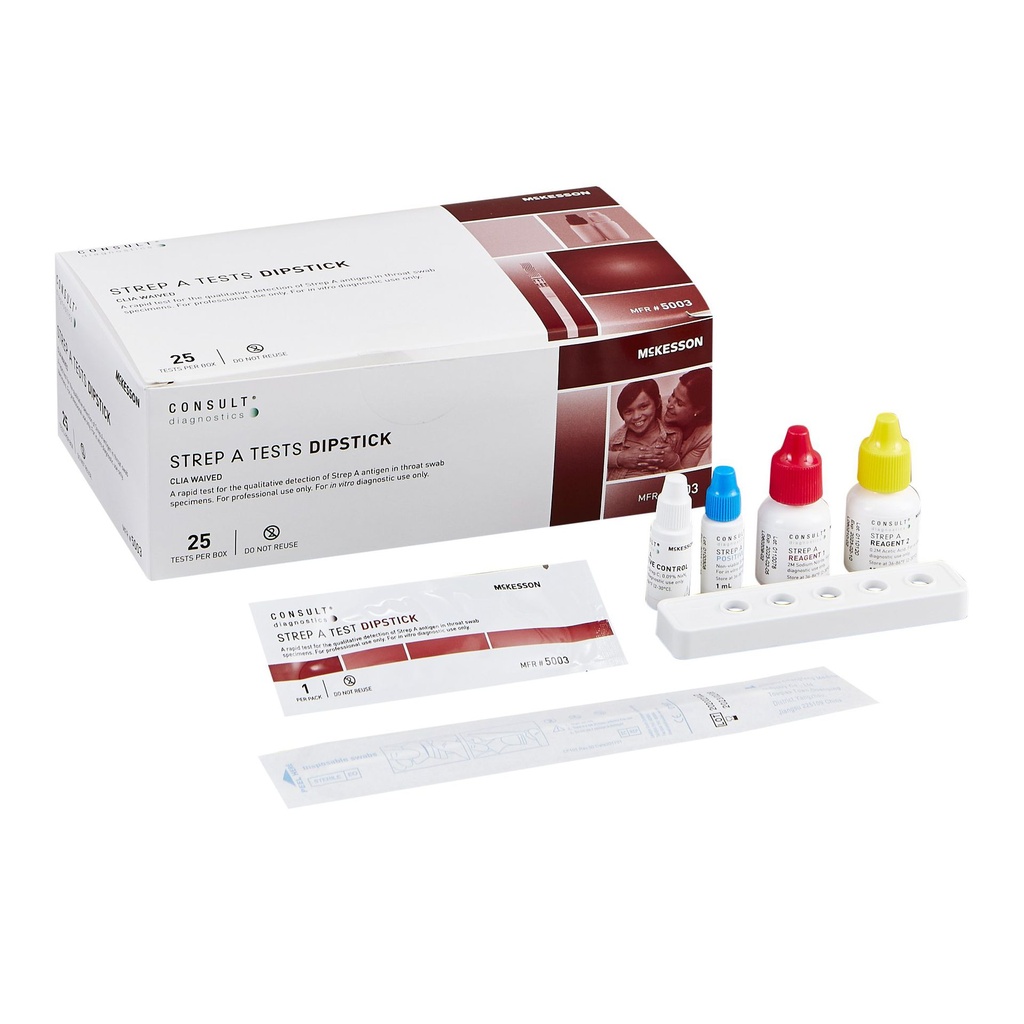 Rapid Test Kit McKesson Consult™ Infectious Disease Immunoassay Strep A ...