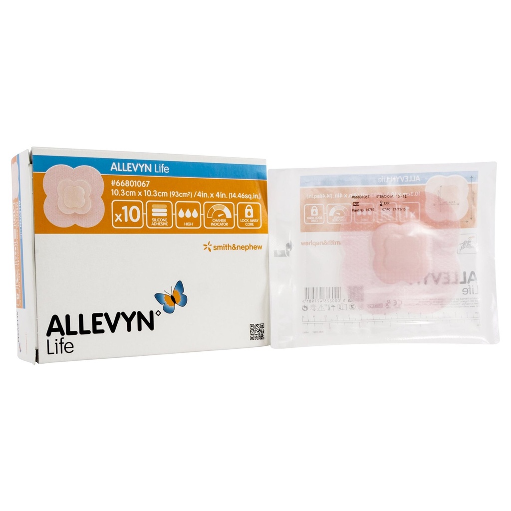 Silicone Foam Dressing Allevyn Life 4 X 4 Inch Quadrilobe Silicone ...