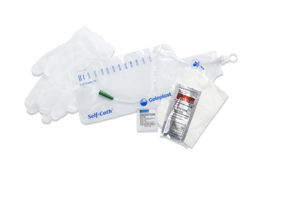 Intermittent Closed System Catheter Kit Self-Cath® Straight Tip 16 Fr ...