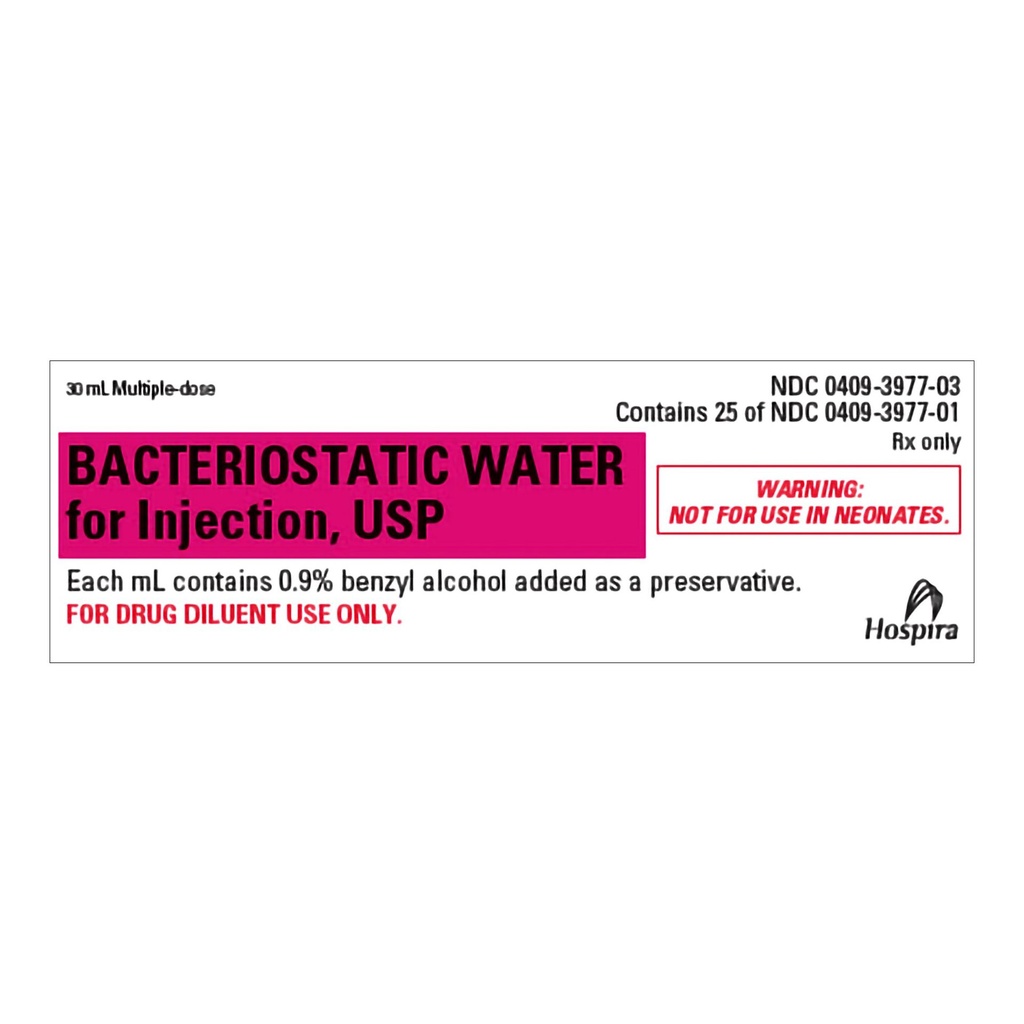 Bacteriostatic Water for Injection Injection 30 mL | CircleAMedical