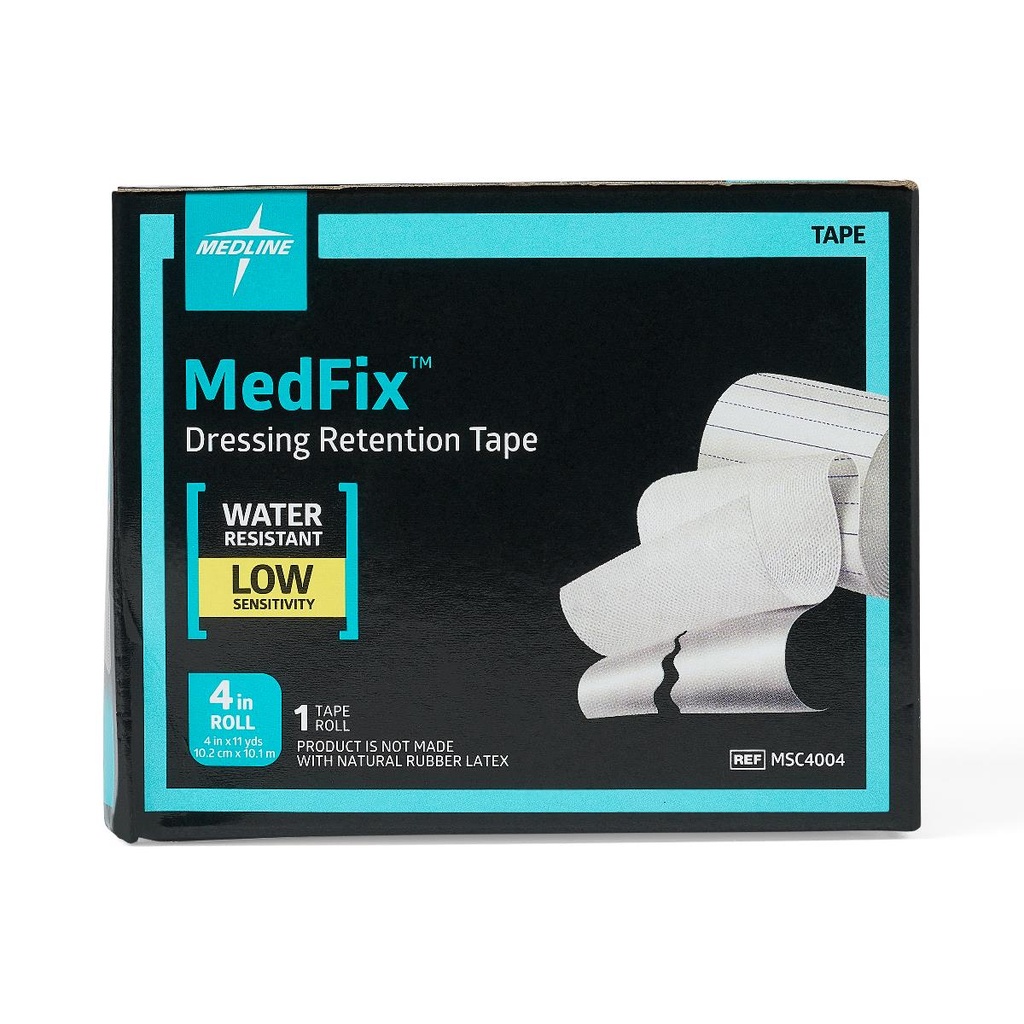 Dressing Retention Tape with Liner MedFix™ Water Resistant Nonwoven 4 ...