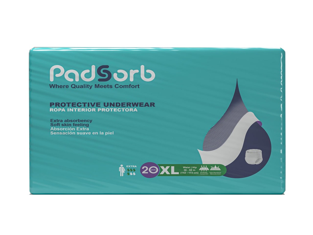 Unisex Adult Absorbent Underwear Padsorb® Extra Pull On with Tear Away ...